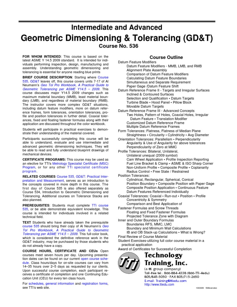 GD&T | PDF | Mechanical Engineering | Teaching Mathematics