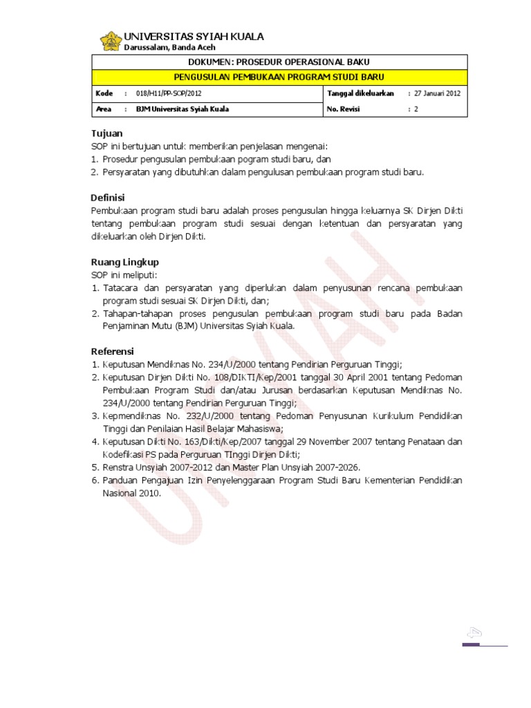 2 - Pengusulan Pembukaan Program Studi Baru | PDF