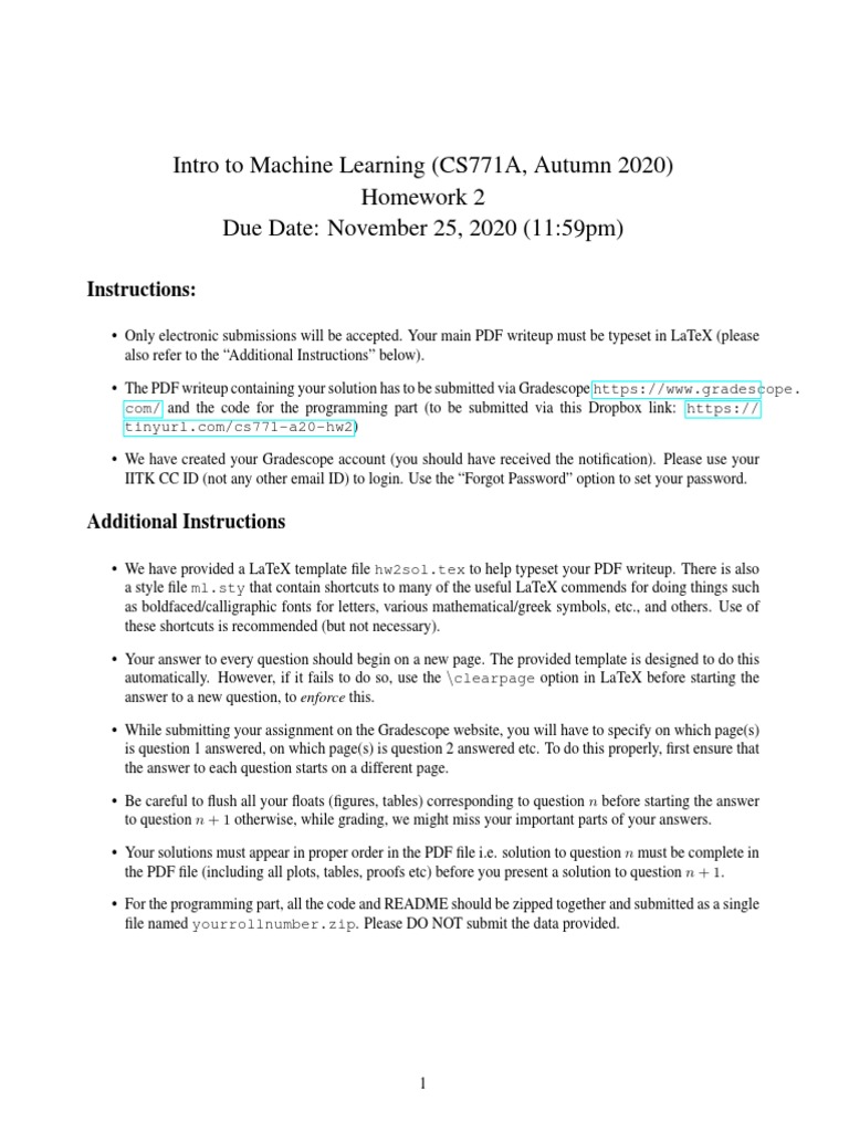 hw2 2020 | PDF | Cluster Analysis | Algorithms