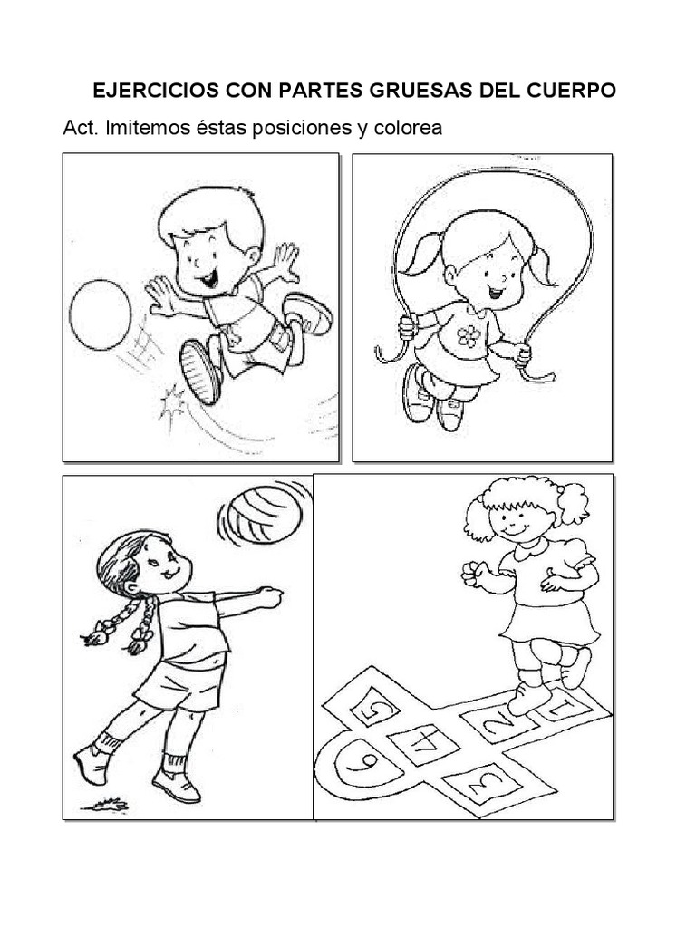 Ejercicios Con Partes Gruesas Del Cuerpo Pdf