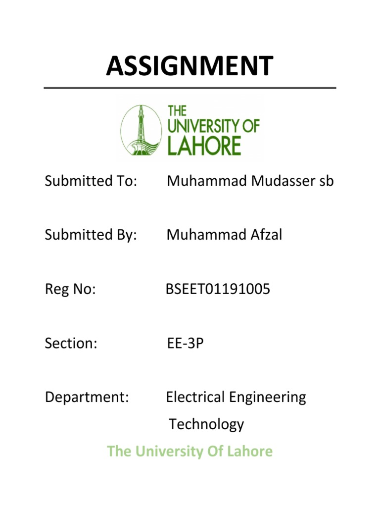 ASSIGNMENT 1 Power Generation | PDF