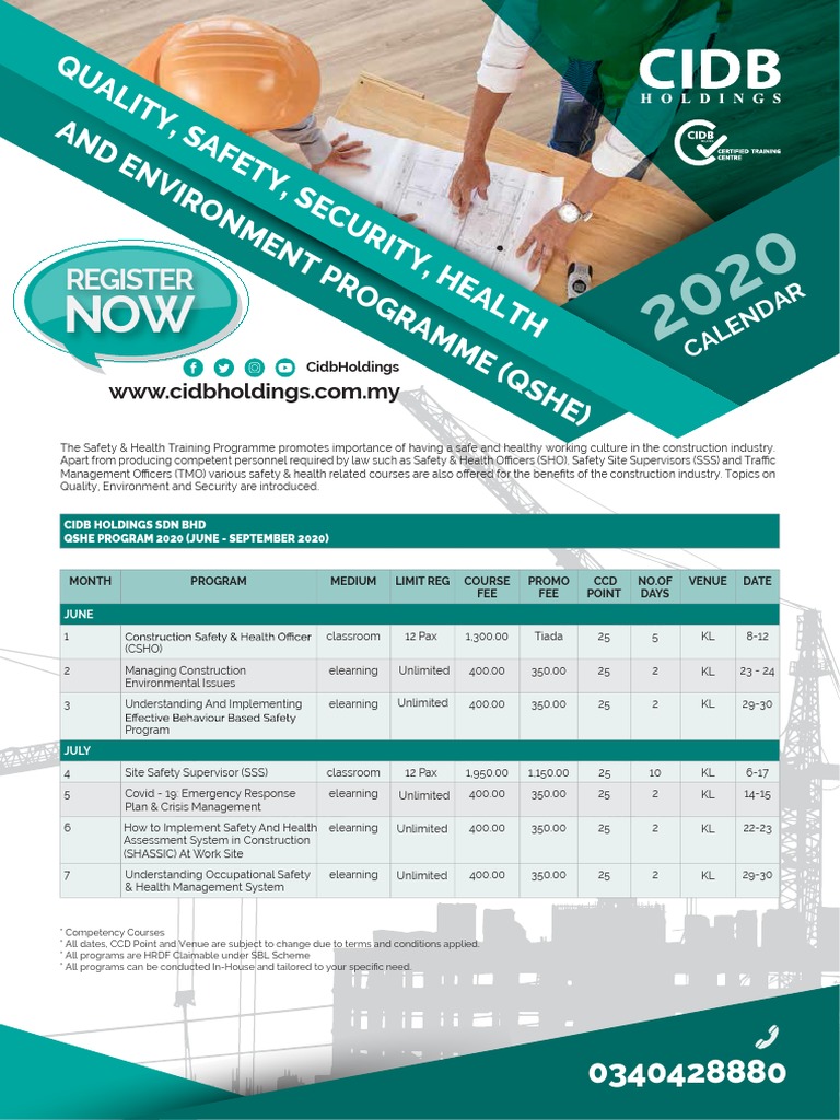 And Environment Programme (Qshe) Quality, Safety, Security, Health ...