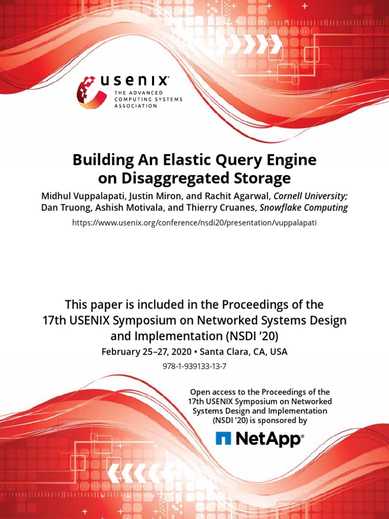 Building An Elastic Query Engine On Disaggregated Storage | PDF | Cache (Computing) | Computer ...