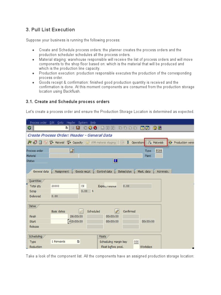 Understanding MF60 Pull List in SAP | PDF | Business | Economies