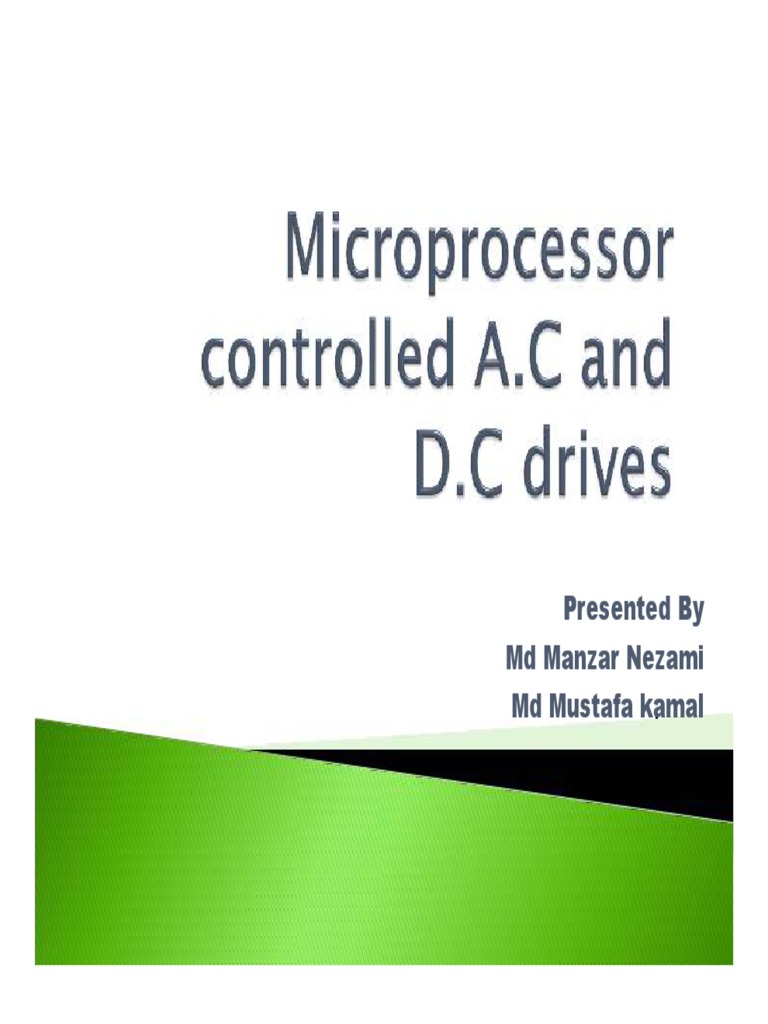 Microprocessor and Electric Drive Systems | PDF | Central Processing ...