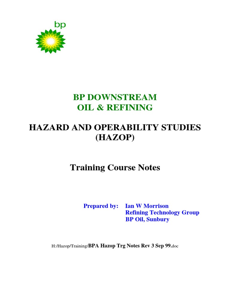 BP Hazop Training | PDF | Leak | Pump