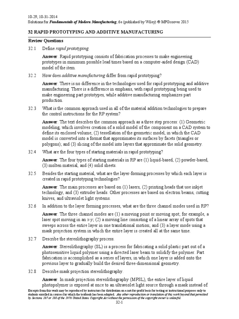 CH 32 | PDF | 3 D Printing | Computer Aided Design