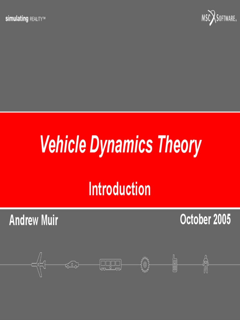 Vehicle Dynamics TheoryAJM PDF | PDF | Steering | Friction
