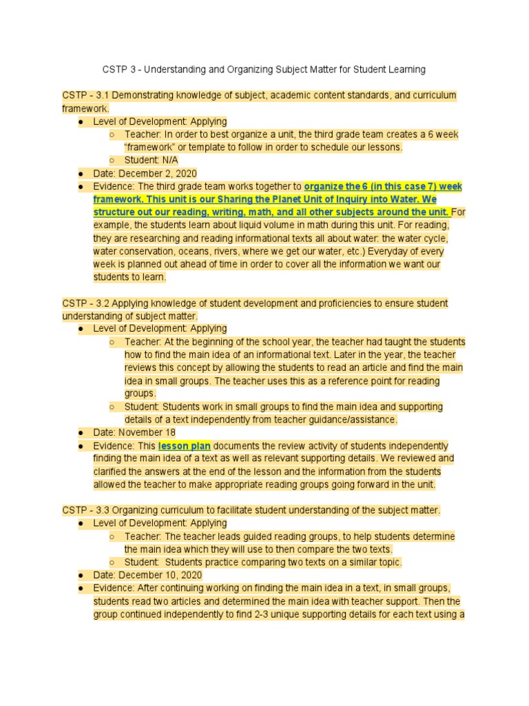 3rd Grade Teaching Strategies | PDF | Teachers | Curriculum