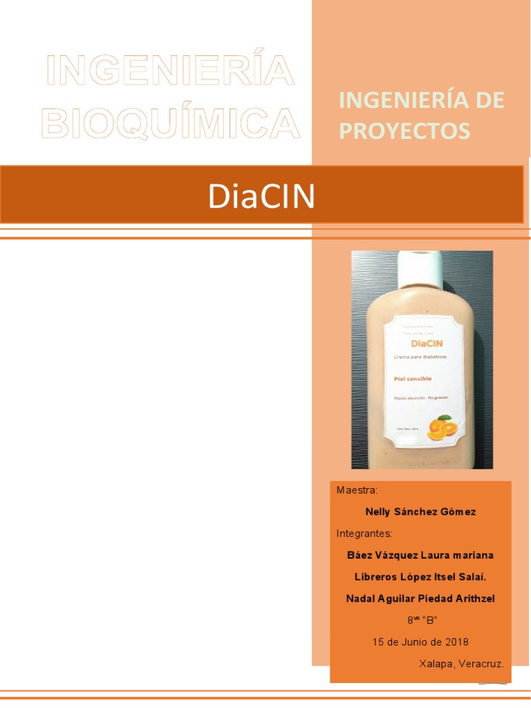 Oficial Ingeniería de Proyectos. DIaCiN | PDF | Diabetes | Mercado ...