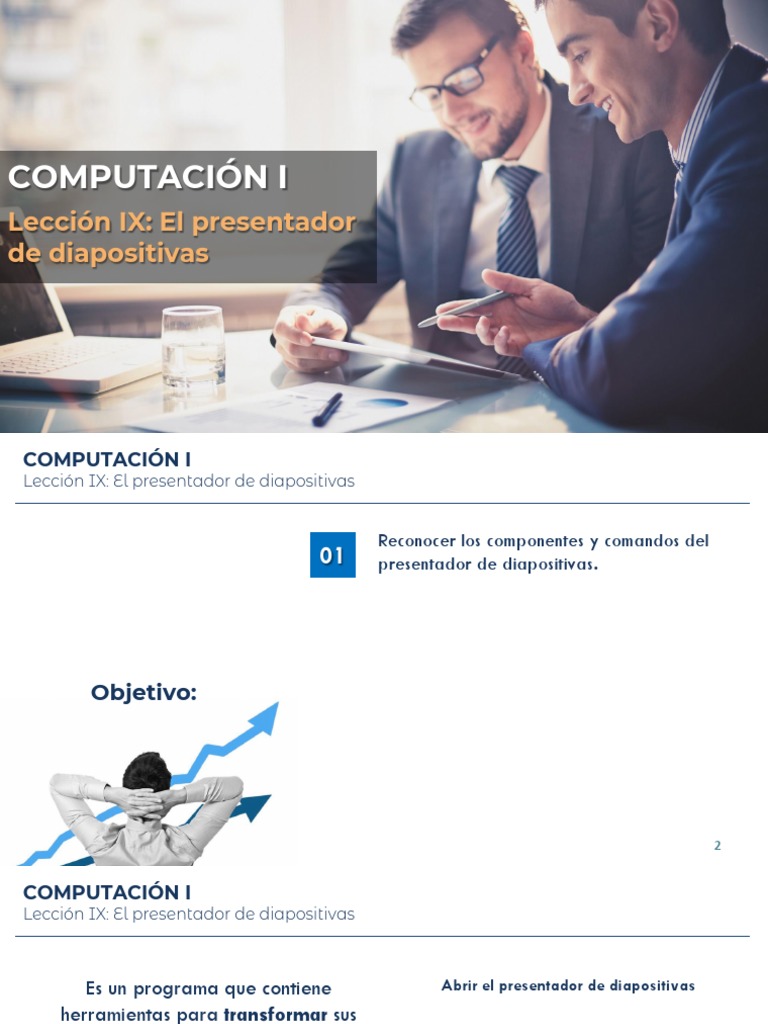 LECCION 9 - El Presentador de Diapositivas | PDF | Microsoft PowerPoint ...