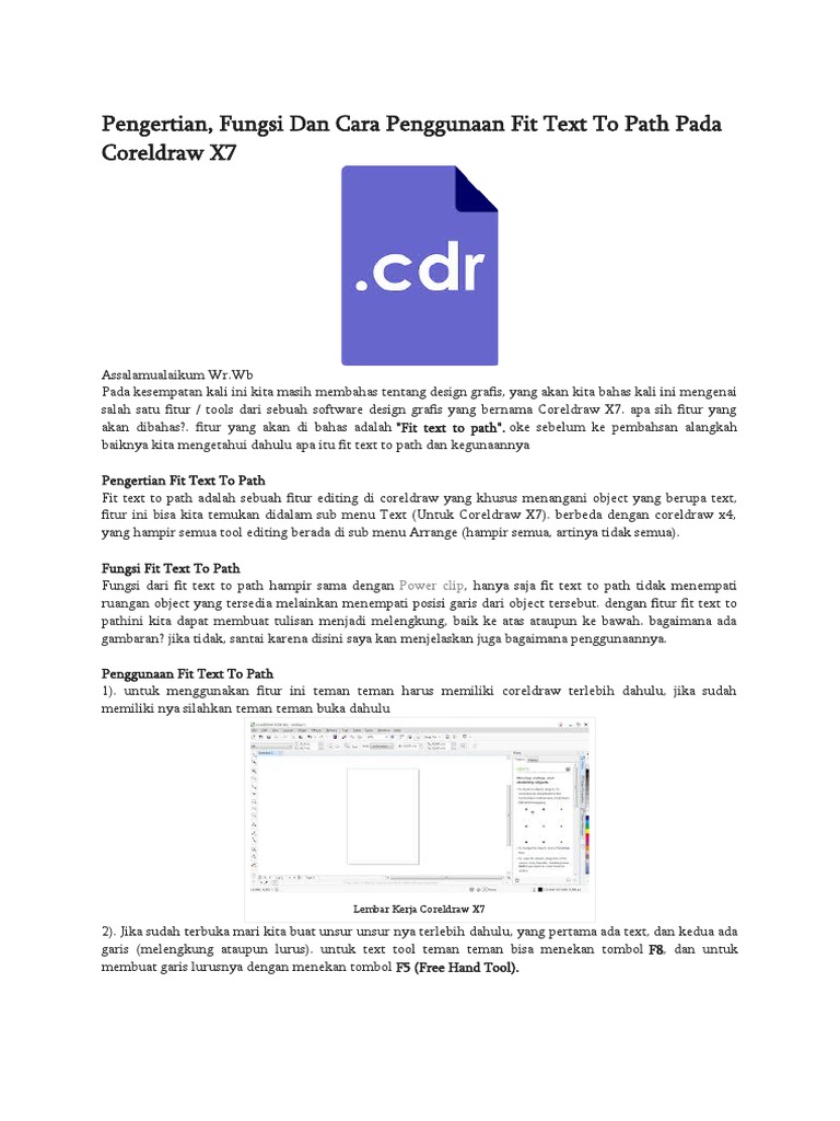 Fit Text To Path Dasar | PDF