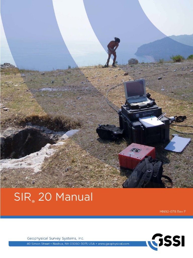 GSSI SIR 20 Manual PDF | PDF | Electromagnetic Interference | Computer File