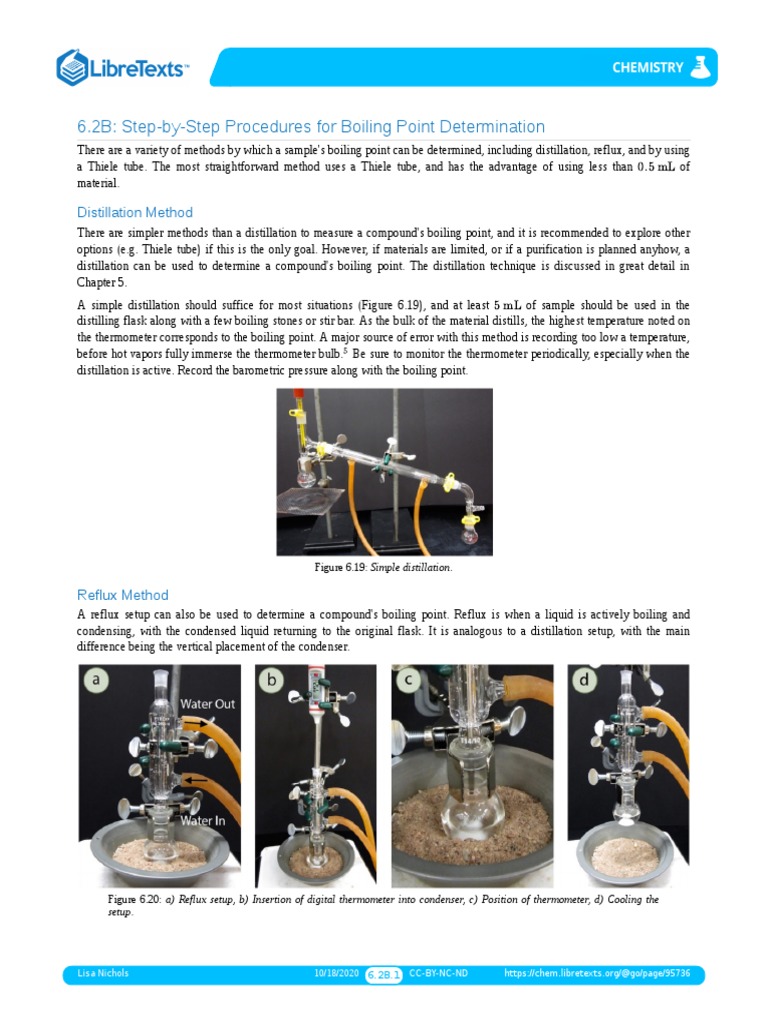 6.2B: Step-by-Step Procedures For Boiling Point Determination | PDF ...