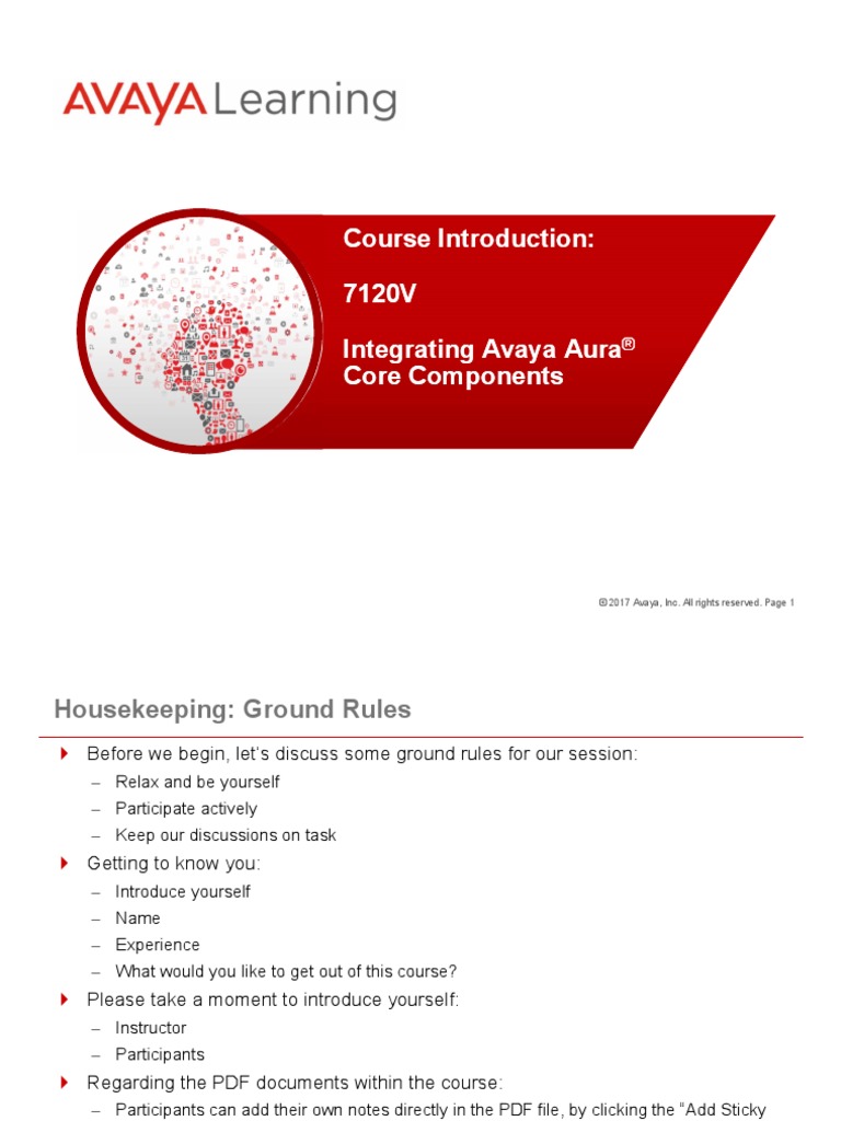 7120V - Core - Module 00 - Course Introduction - v2 - Reviewed - 1 PDF ...