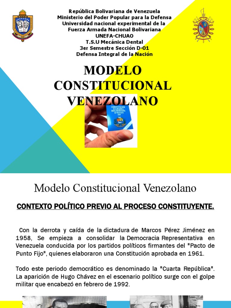 Modelo Constitucional Venezolano | PDF | Venezuela | Hugo Chavez