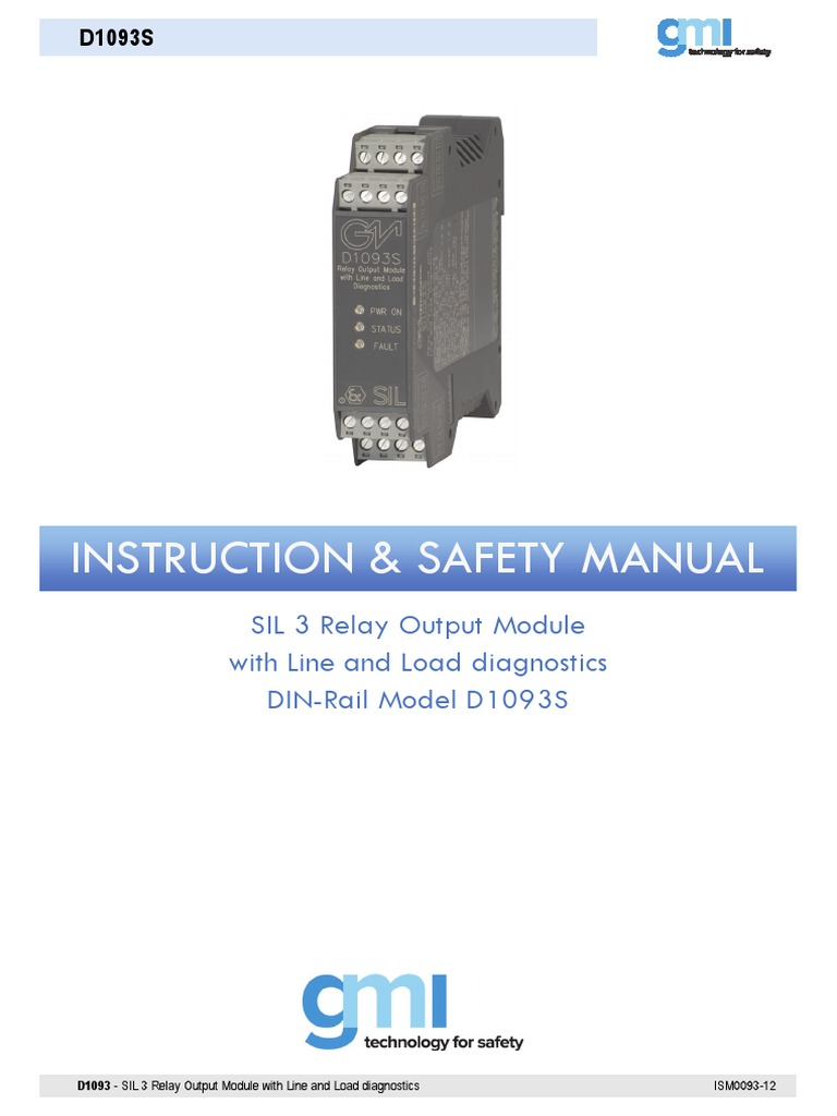Instruction & Safety Manual: SIL 3 Relay Output Module With Line and ...