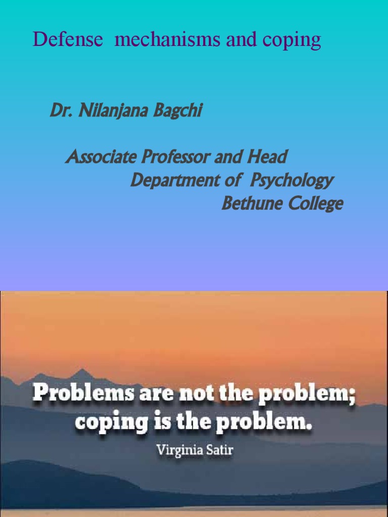 Coping and Defense Mechanisms Explained | PDF | Id | Subjective Experience