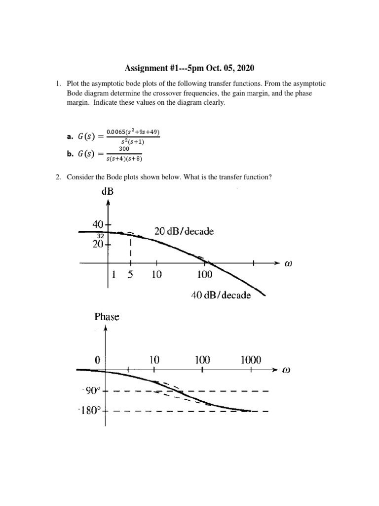 Control System Assignment 1 | PDF