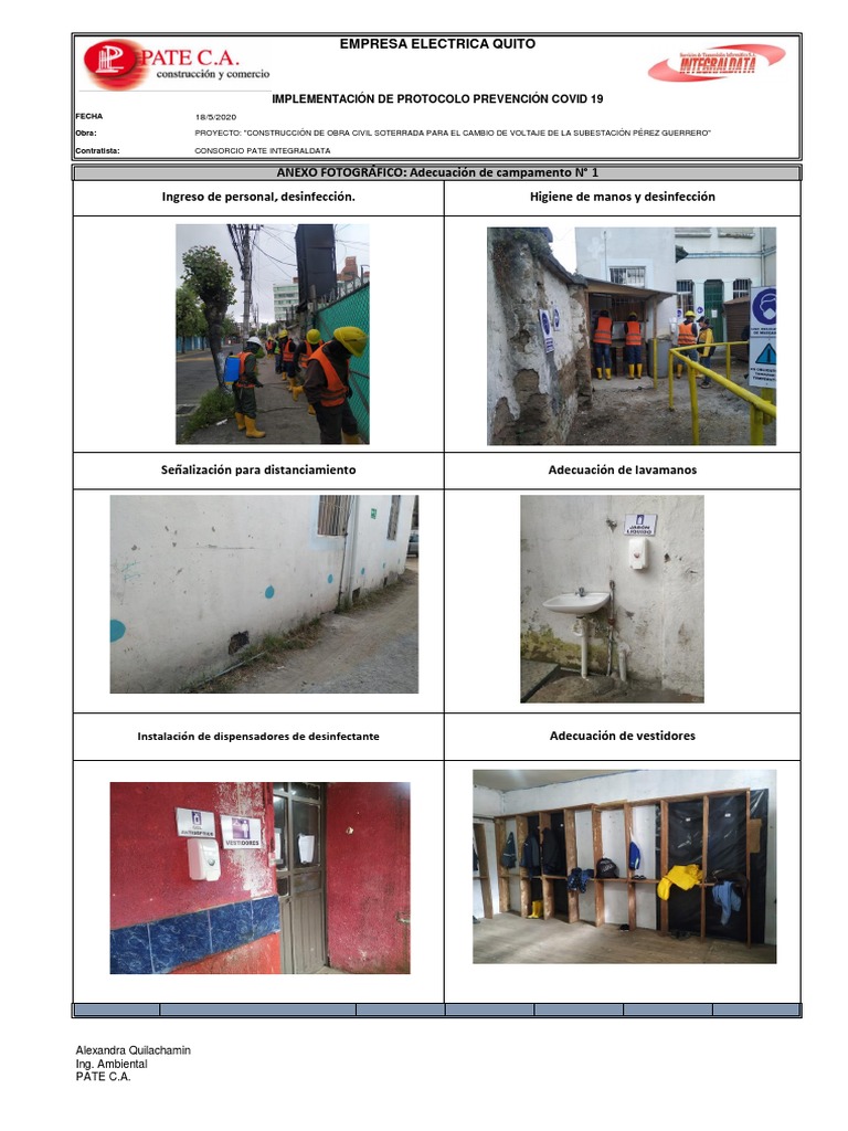 Implementacion Protocolo COVID19 PATECA | PDF | Determinantes de la ...