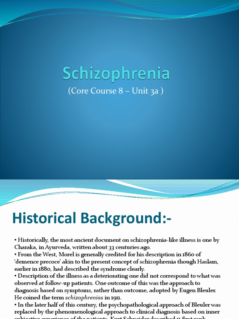 Understanding the Historical Development, Clinical Presentation, and ...