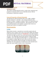 Dental Materials Lecture Notes | PDF | Dental Composite | Color