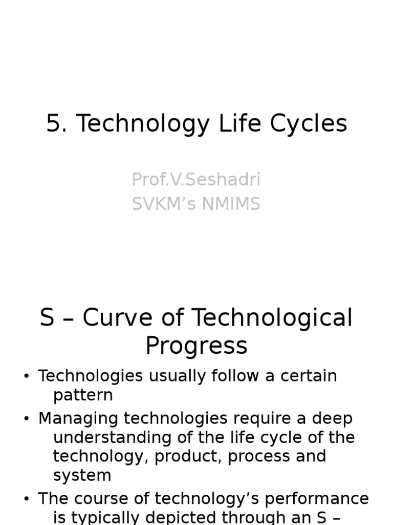 Technology Life Cycles | PDF | Science | Science And Technology