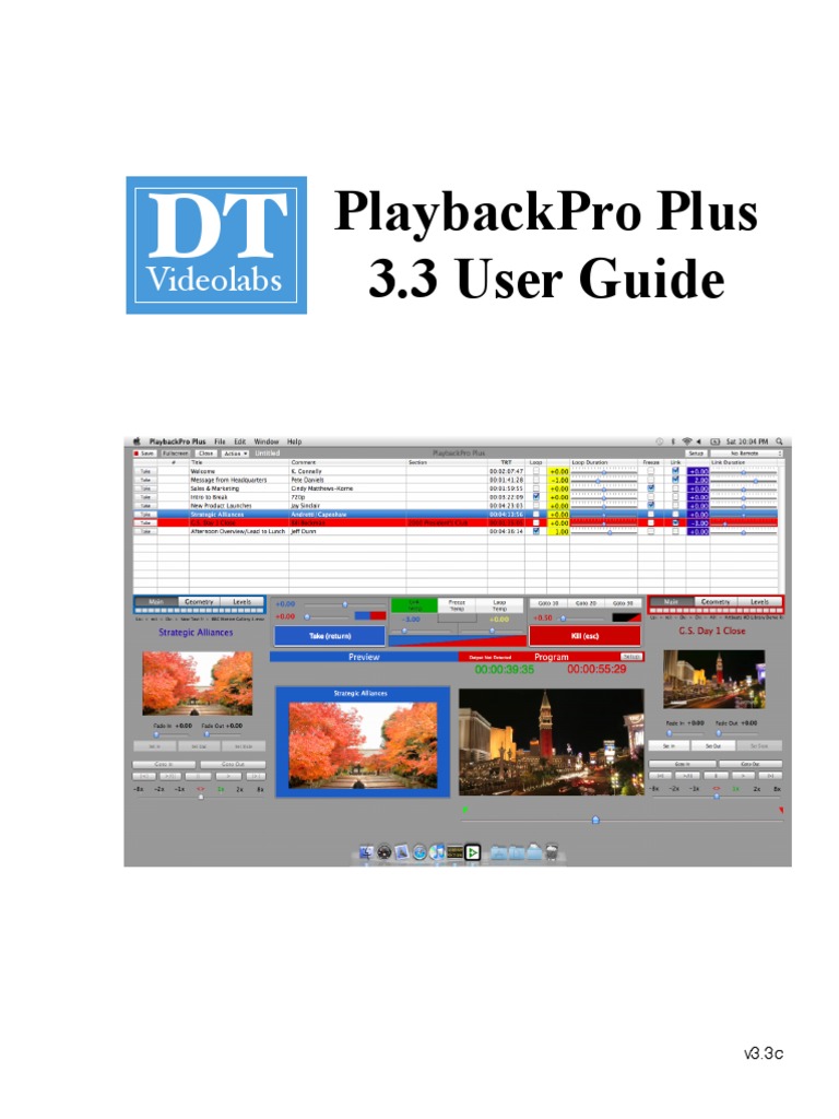 PlaybackPro Plus Users Guide | PDF | Computer Network | Synchronization