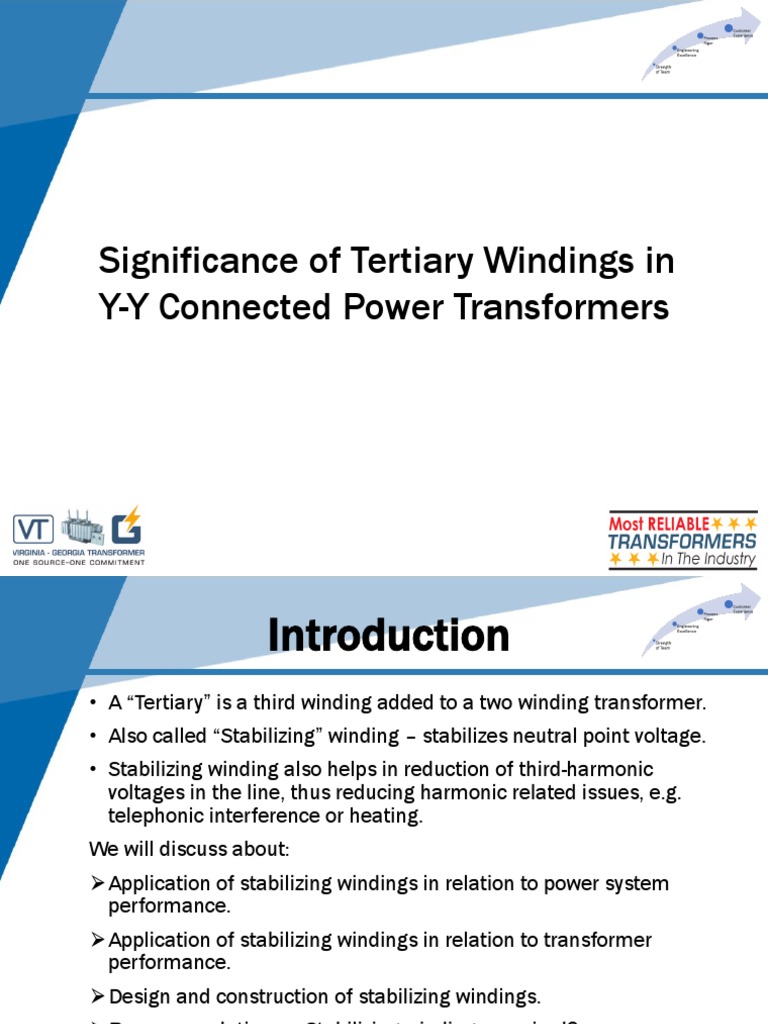 Significance of Tertiary Windings in Y-Y Connected Power Transformers ...