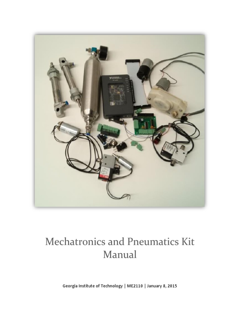 NI MyRIO Mechatronics and Pneumatics Kit Manual | PDF | Electric Motor ...