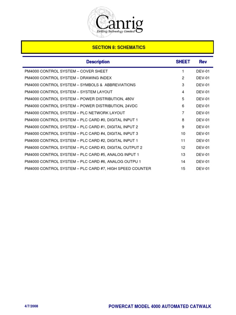 Description Description SHEET Sheet Rev Rev: Section 8: Schematics | PDF