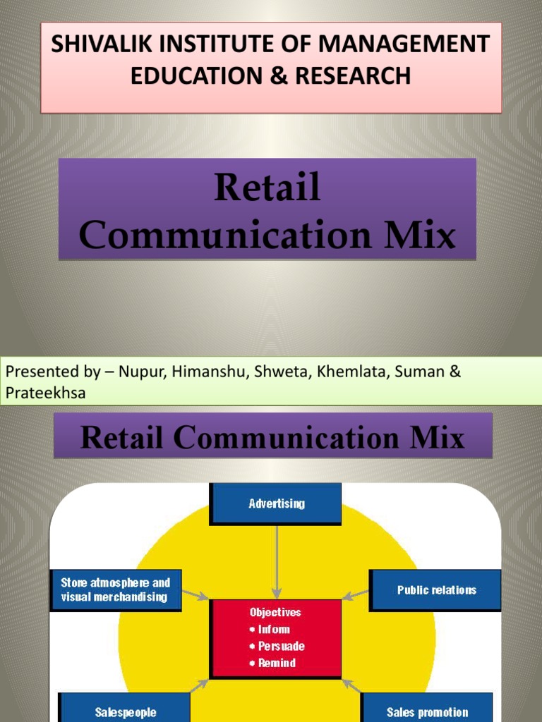 Retail Communication Mix | PDF | Retail | Mass Media