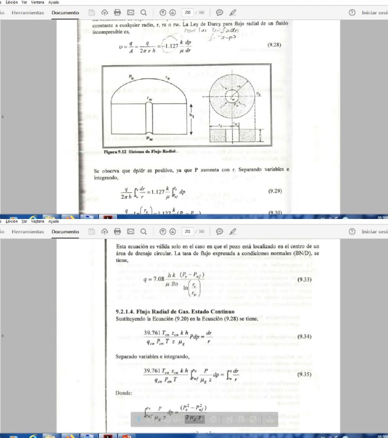 Flujo Radial Mas Ecuacion | PDF