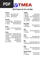 GMEA All-State Band 2025 Roster | PDF | Music Technology | Schools