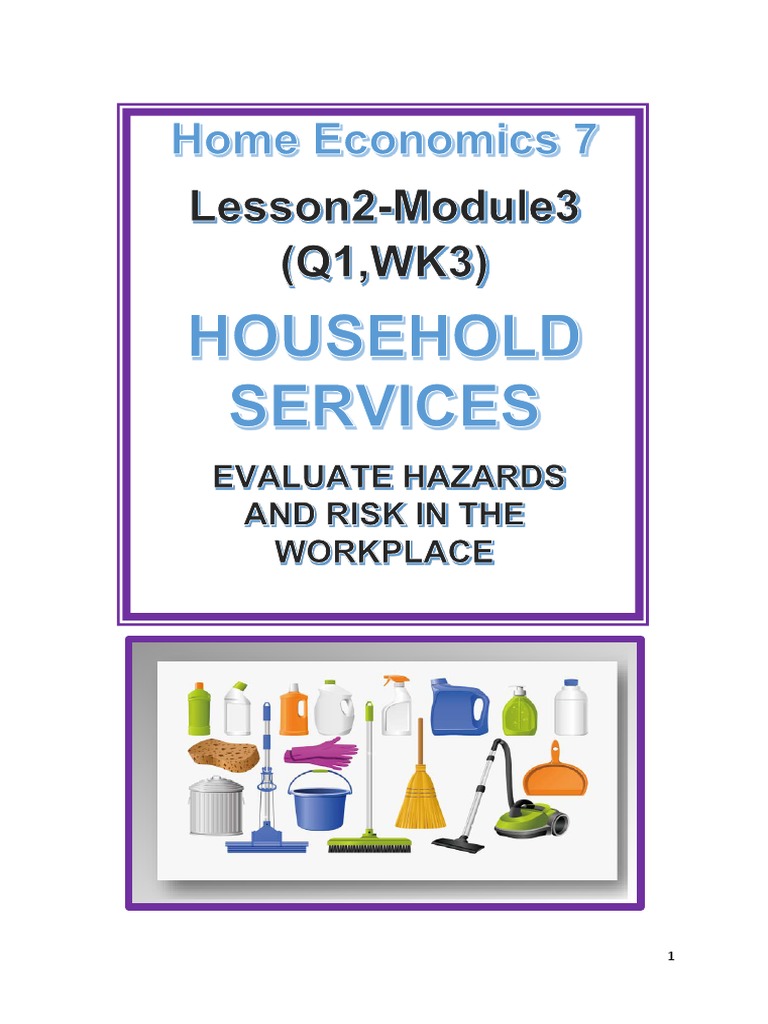 HOUSEHOLD SERVICES 7 - Q1 - W3 - Mod3 PDF | PDF | Hazards | Emergency Evacuation