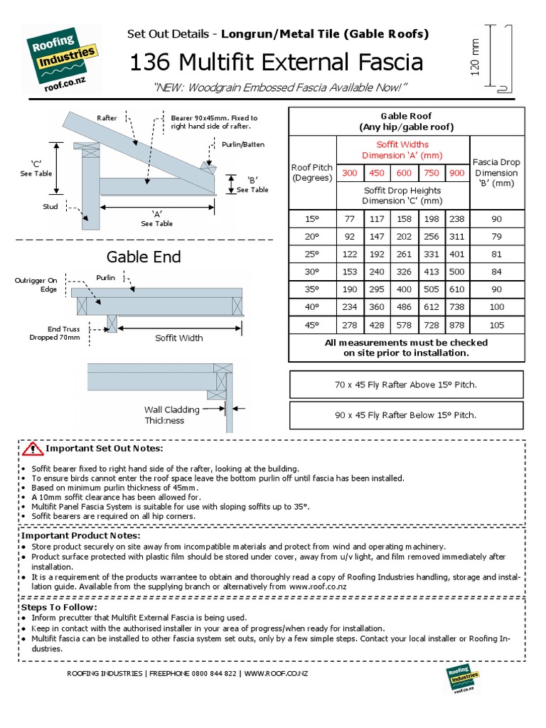 Gable End Fascia Installation Guide | PDF | Roof | Civil Engineering