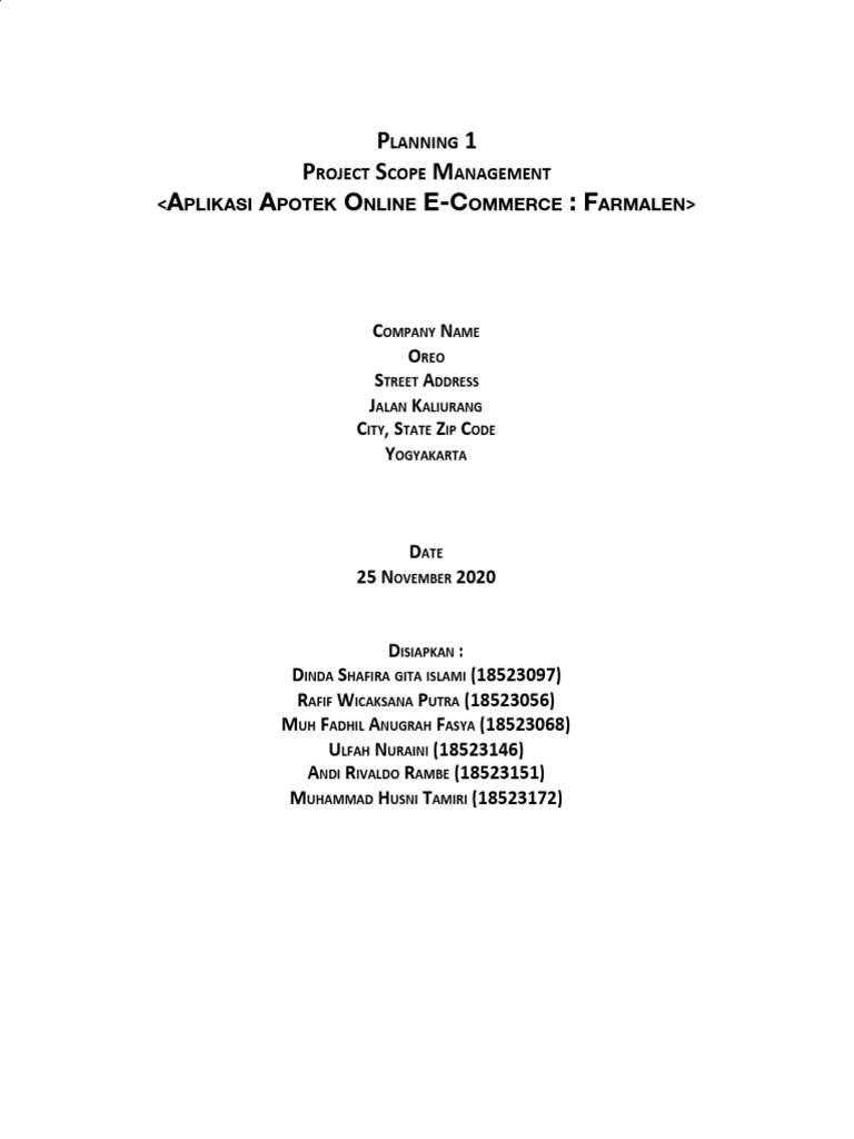 Dokumen Planning 1 - OrEO | PDF