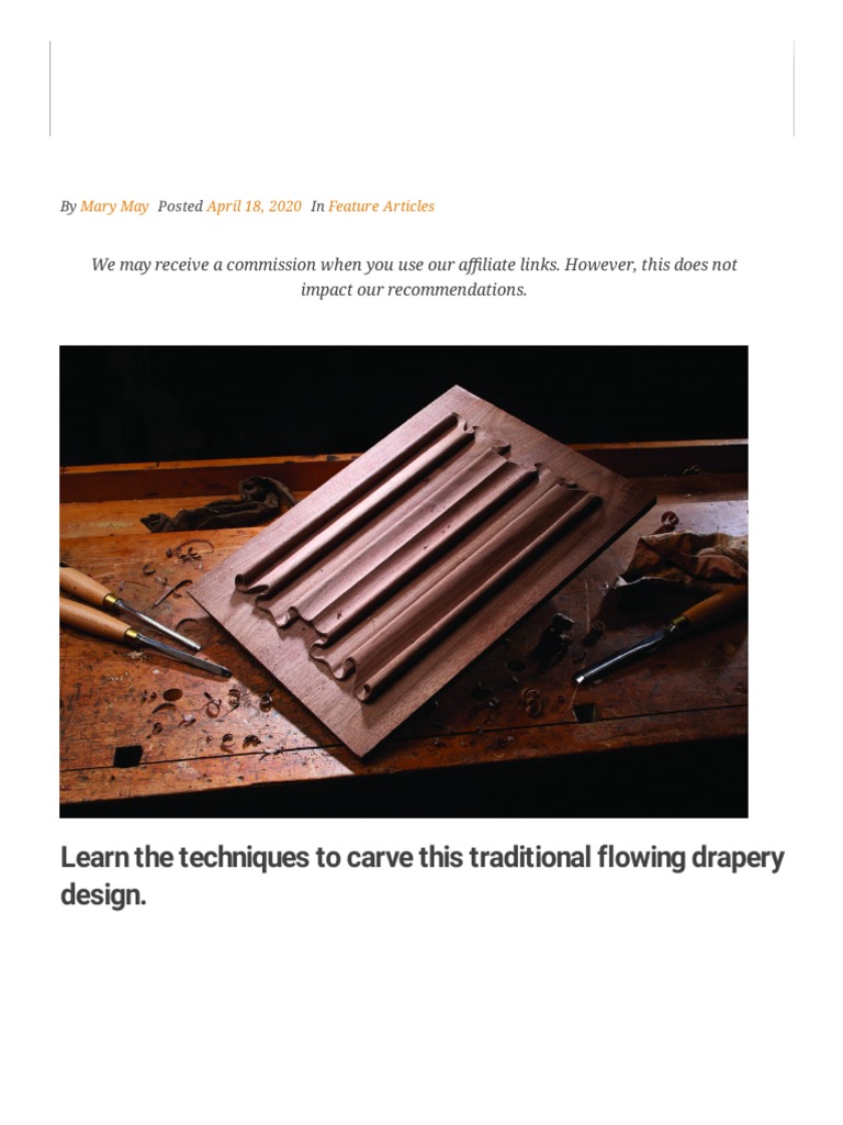 Carve A Classic Linenfold Panel - Popular Woodworking Magazine | PDF ...