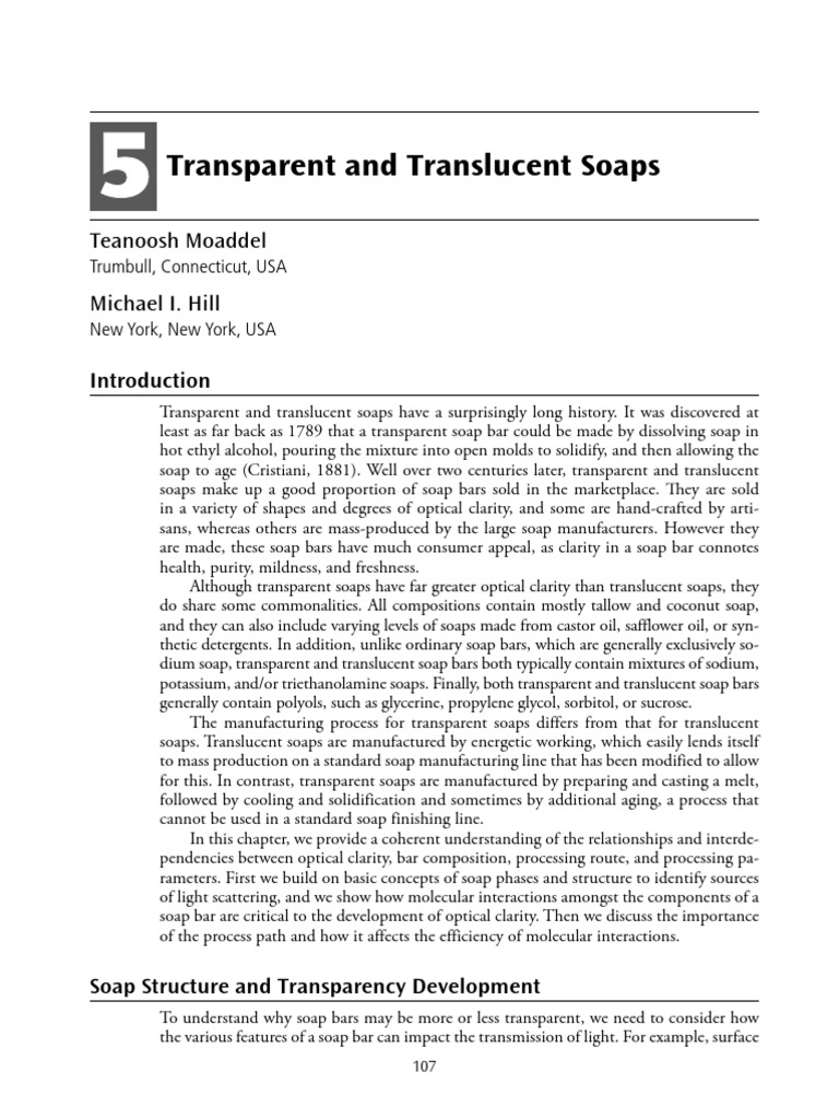 5 - Transparent and Translucent Soaps PDF | PDF | Solubility | Phase ...
