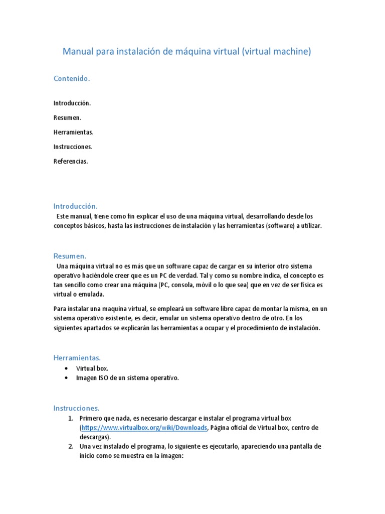 Guía para Descargar y Usar VirtualBox | PDF | Virtualización | Sistema ...
