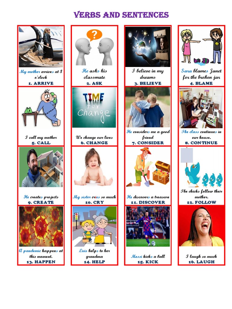 Verbs - Week 12 | PDF | Restaurant And Catering