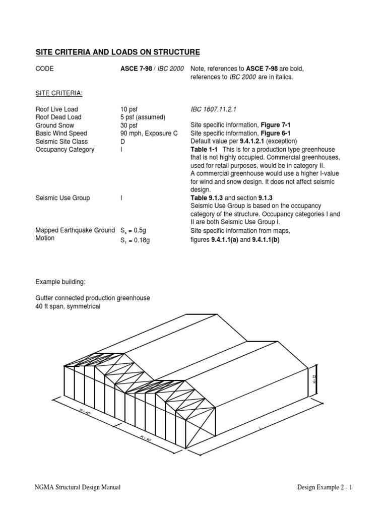 Site Criteria and Loads On Structure: ASCE 7-98 / IBC 2000 | Download ...