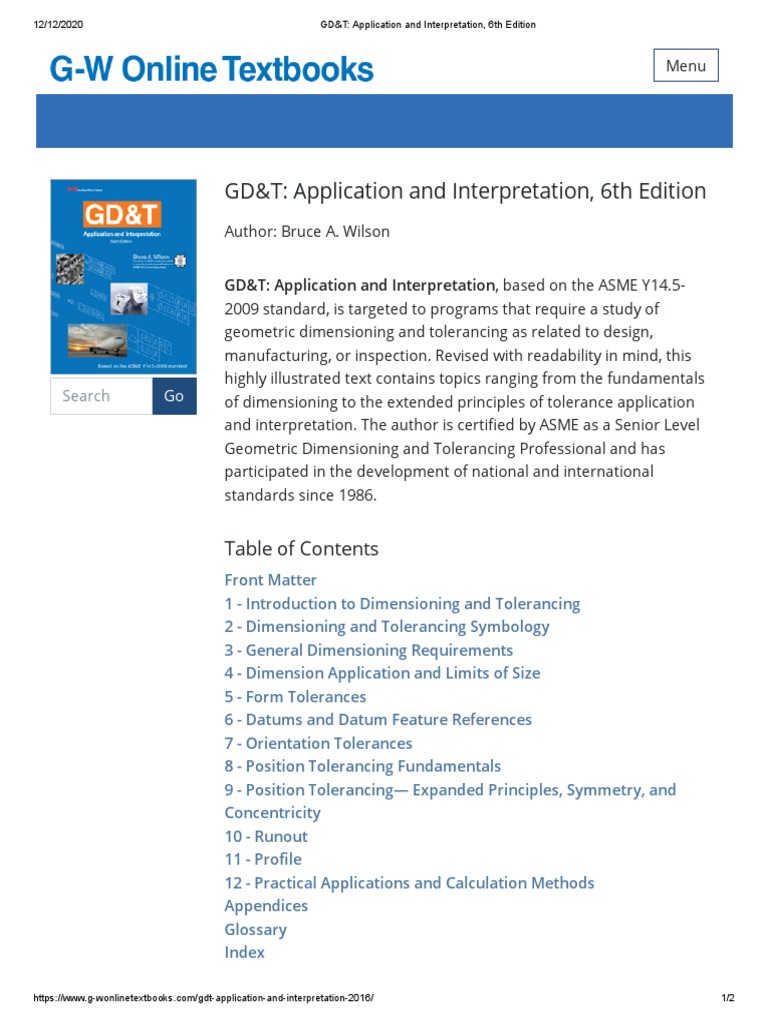 GD&T - Application and Interpretation, 6th Edition | PDF | Engineering ...