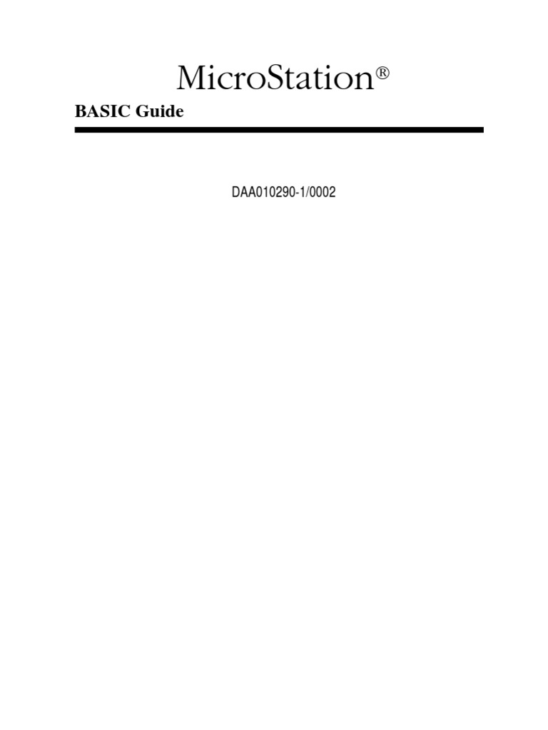 Microstation Basic Pdf Subroutine Variable Computer Science