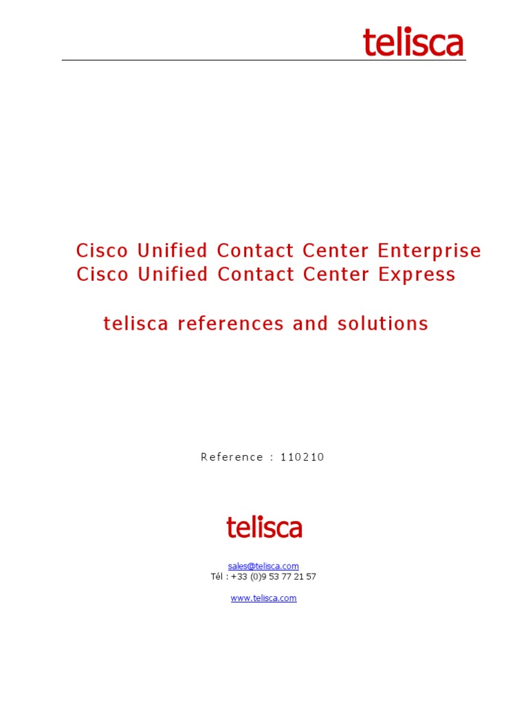 Cisco Contact Center Solutions | PDF | Call Centre | Interactive Voice Response