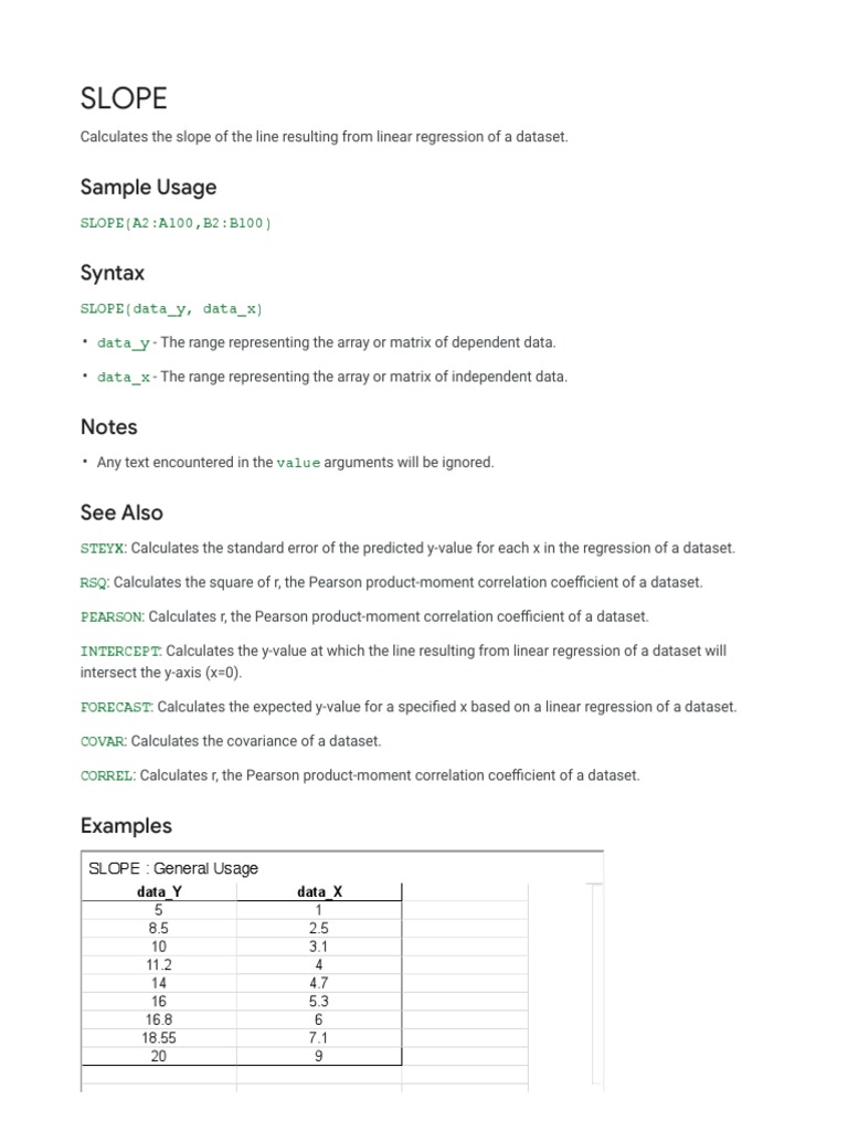 Slope PDF | PDF