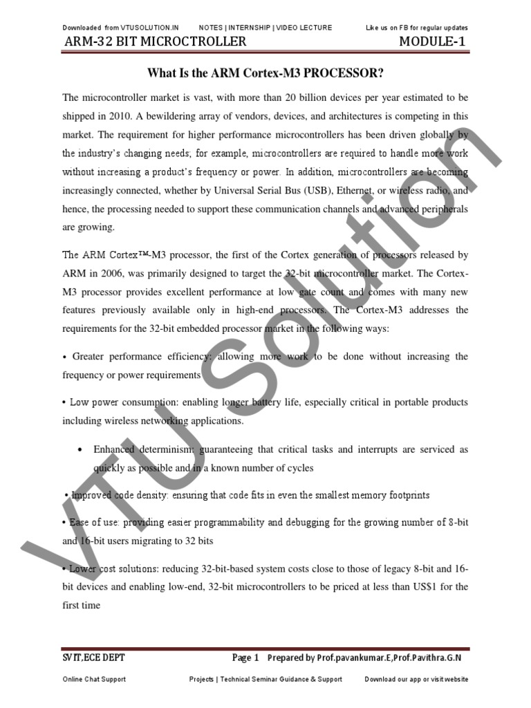 Arm Microcontroller & Embedded Systems PDF | PDF | Arm Architecture | Microcontroller