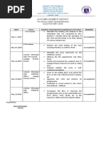 DepEd Accomplishment Report Template | PDF