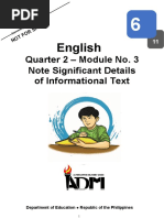 Quarter 3-Module 4 - English 6 | PDF | Question | Sentence (Linguistics)