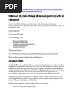 Ethical Violations in Willowbrook Study | PDF | Institutional Review ...